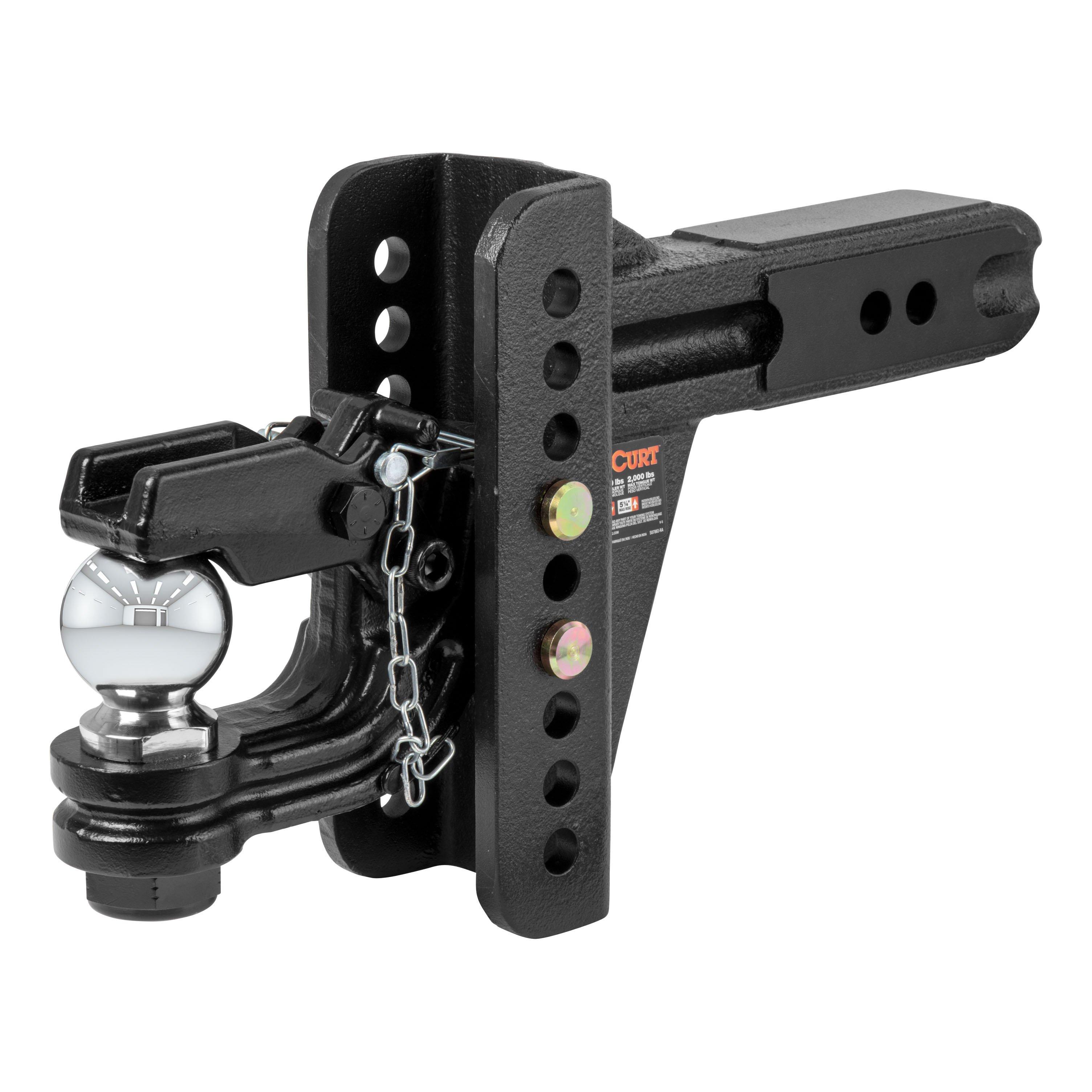 CURT | Adjustable Channel Mount with 2-5/16" Ball & Pintle (2-1/2 ...